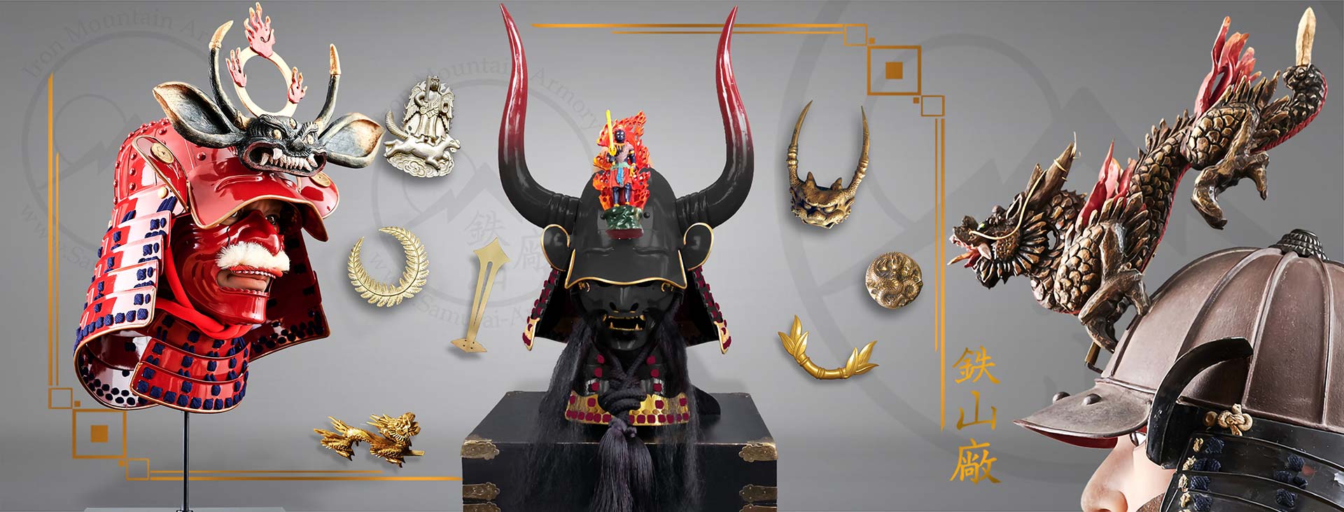 Maedate (Helmet Crests) Archives : Samurai Armor, Helmet, Clothing & Acces
